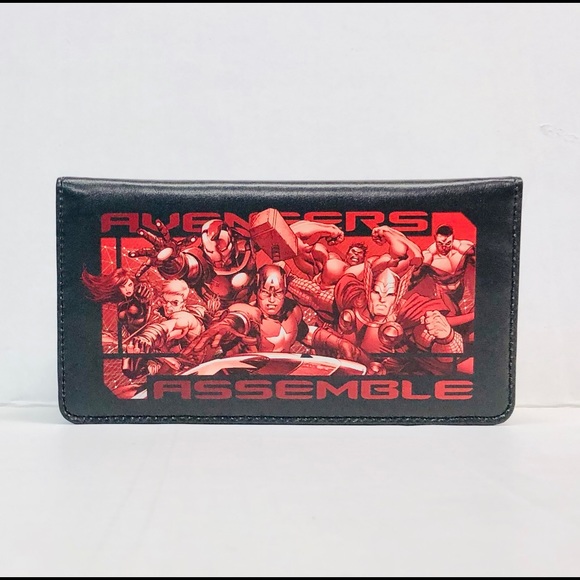 Marvel | Bags | Avengers Assemble Genuine Leather Checkbook Cover ...